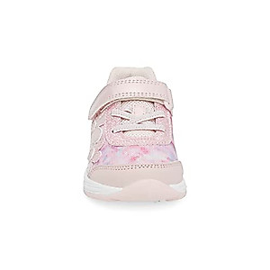 Stride Rite Kids SR Lighted Glimmer Light-Up Sneaker, Blush, 7.5 Wide US Unisex Toddler