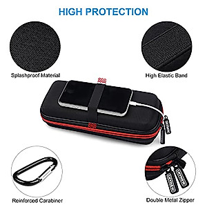 Hard Travel Case Fit for RAVPower 26800/20100/20000mAh, Anker Power Core 26800mAh/PowerCore +26800mAh, Dulla M50000 Power Bank 12000mAh, ROMOSS 30000mAh, Lab599 Tx500 Radio by SKYNEW (Large Black)