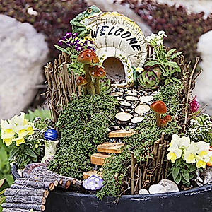 ODDIER 3pcs Resin Mushroom Miniature Fairy Garden Decoration Accessories Garden Sculptures Statues,Yard Garden Decor for Outside Gnomes Outdoor Decor for Patio Zen Garden