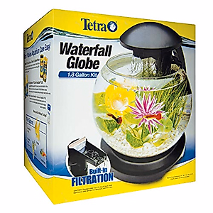 Tetra Waterfall Globe Kit 1.8 Gallons, Aquarium With Filtration