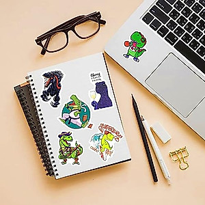 100PCS Dinosaur Party Favor Stickers for Kids ，Cute Waterproof Cartoon Stickers for Water Bottle Stickers Waterproof Vinyl Hydroflask Phone Skateboard Laptop Stickers (Dinosaur)