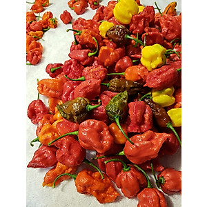 Fresh Super Hot Peppers - Mixed Box: Carolina Reapers, Ghost, Scorpion, ETC.