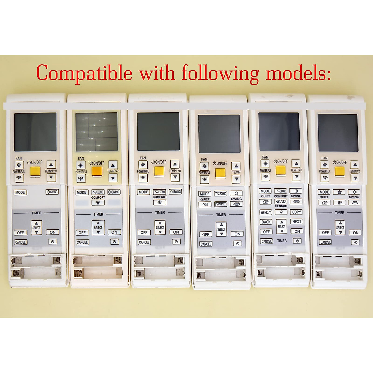 YING RAY Replacement for DAIKIN AC Air Conditioner Remote Control ARC452A21 CTXS07LVJU FTXS09LVJU FTXS12LVJU FTXS15LVJU FTXS18LVJU FTXS24LVJU