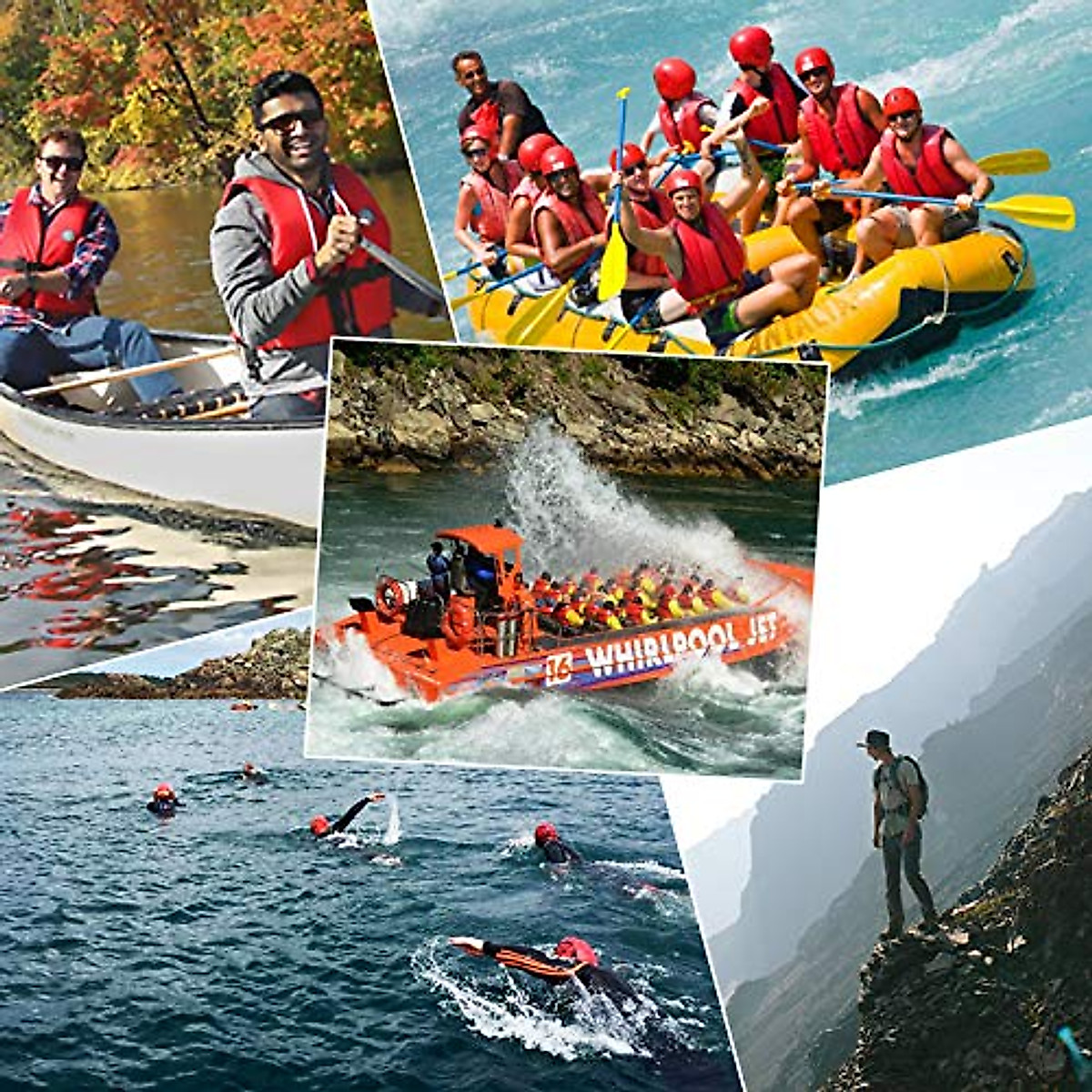 HEETA Waterproof Dry Bag for Women Men, Roll Top Lightweight Dry Storage Bag Backpack with Phone Case for Travel, Swimming, Boating, Kayaking, Camping and Beach, Transparent Black 5L