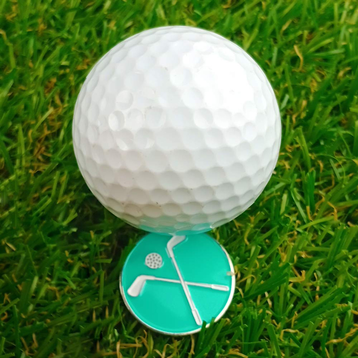 GOLTERS Golf Ball Markers with Hat Clips Value Sets for Men Women Golfer, Removable Attaches Easily to Golf Cap Premium Gifts (golf club)