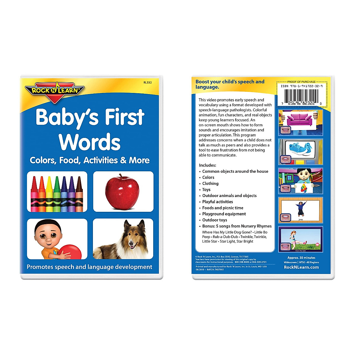 Baby's First Words 2 DVD Set by Rock 'N Learn