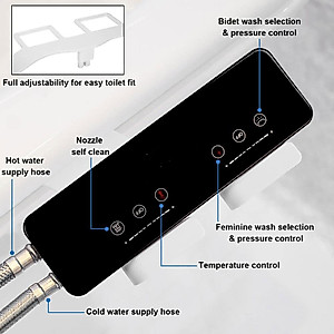 ifgswopq Bidet Toilet Seat Attachment Non-Electric Mechanical Bathroom Washing Nozzle Sprinkler Fresh, 1 (D 1)