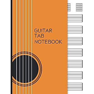 Guitar Tab Notebook: 150 pages Blank Guitar Music Journal for students