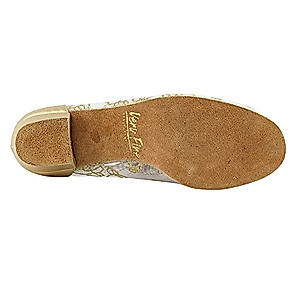 Very Fine Dancesport Shoes - Ladies' Practice, Salsa, Latin Ballroom Dance Shoes - Classic 2002-1.5-inch Heel & Canvas mesh Shoe Bag (Light Gold Leather & #79 Mesh, Size 7.5)
