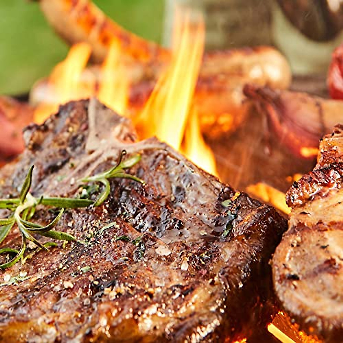 Florian Multi Proposal Tongs High strength Stainless Steel, Bounds Spring, Smooth Edge For food, BBQ Charcoal Fire, Bulgogi, Cooking, Outdoor, Korean Kitchen Tools (Extra Long. 17.7Inch /450 mm)