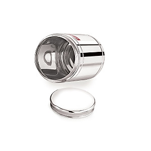 HAZEL Stainless Steel Airtight Container 1800 Ml Steel Storage Box For Kitchen Steel Container Jar For Kitchen Storage Ideal For Storing Rice, Cereal, Pulse, Snacks, Silver