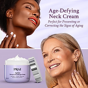 PRAI Neck Creme for Tightening & Firming Beauty | Neck Firming Cream That Boosts Elasticity | Cruelty & Paraben-Free Vegan Neck Tightening Cream | Neck and Chest Firming Cream With Hyaluronic Acid
