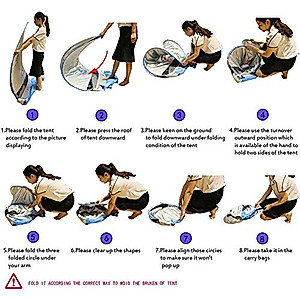 deals Deals Automatic Easy Outdoor Tent, Portable Sun Umbrella, Waterproof and Windproof - Keep You Protected, Ideal for 3-4 People, Outdoor Activities (Blue)