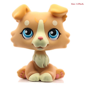 AODERTI Baby for Collie 2452 Yellow Dog 1 Inch Puppy Mini Bobble Head Pet Shop Toys c