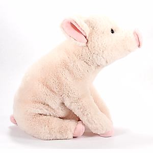The Petting Zoo Pig Stuffed Animal Plushie, Gifts for Kids, Wild Onez Farm Animals, Pig Plush Toy 12 inches