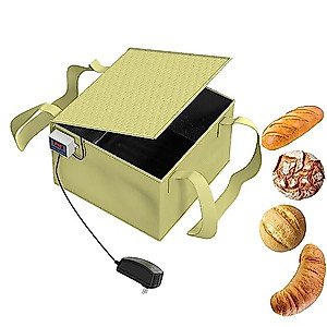 Sourdough Bread Making Tools Kit - Dough Proofer With Heater, Fold Proofer, Reusable Sour Dough Starter Jar - Low-Temperature Heating For Bread, Yogurt, Natto