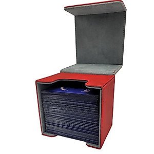 JGFinds XL Card Deck Box for Double Sleeved Commander, Holds 100+ Cards, Larger Sideloading Compatible with Magic the Gathering MTG (Math Is For Blockers)