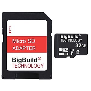 eMemoryCards 32GB Ultra Fast 80MB/s microSDHC Memory Card For Kodak PIXPRO WPZ2, Kodak PRINTOMATIC Camera