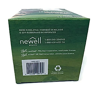 Ball Wide Mouth Storage Lid Leakproof 6 pk, Black, Airtight, Freezer Safe, Dishwasher Safe & BPA free (2)