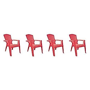 Adams Kids Red Polypropylene Adirondack Chair