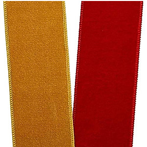 2 1/2" X 10 Yards Premium Velvet Wired Ribbon - Hot Pink