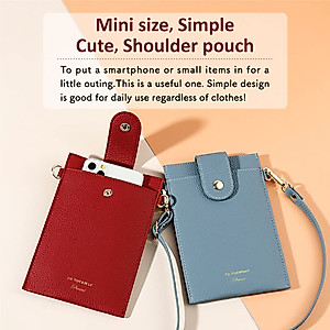 llAmour smartphone pouch Shoulder bag Crossbody Cellphone bag Color:Grey