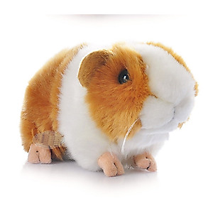 Cute Guinea Pig Plush Soft Stuffed Animals Toys 7 Inch (Yellow+White)