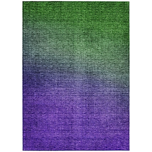 Addison Rugs Chantille ACN587 Green 9' x 12' Indoor Outdoor Area Rug, Easy Clean, Machine Washable, Non Shedding, Bedroom, Living Room, Dining Room, Kitchen, Patio Rug