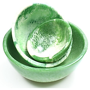 Alpha Living Home Handmade Countertop Fruit Basket, Resin Bowls for Kitchen, Restaurant, Dining Room, Decorative Table Centerpiece for Bread, Snack, Household Item Storage - Pack of 3