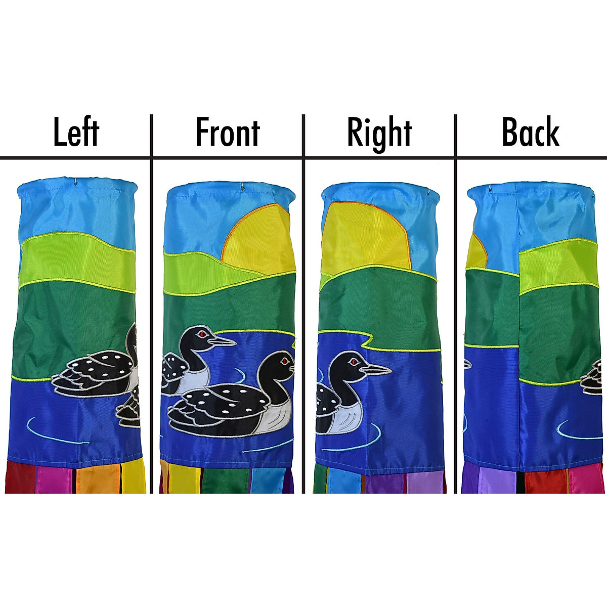 In the Breeze Pair of Loons Windsock, 40-Inch