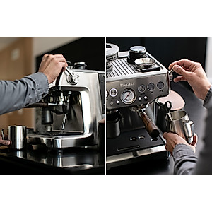 CREMA COFFEE PRODUCTS | Replacement Steam Lever for Breville Espresso Machines | Brushed Silver | Fits the Barista Express, Infuser, Barista Pro