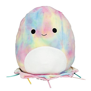 Squishmallows Official Kellytoy Plush 11" Rainbow Tie Dye Jellyfish Janet