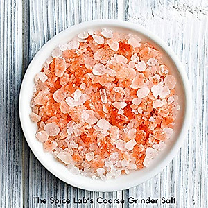 The Spice Lab Himalayan Salt - Coarse 2.2 Lb / 1 Kilo - Pink Himalayan Salt is Nutrient and Mineral Dense for Health - Gourmet Pure Crystal - Kosher & Natural Certified