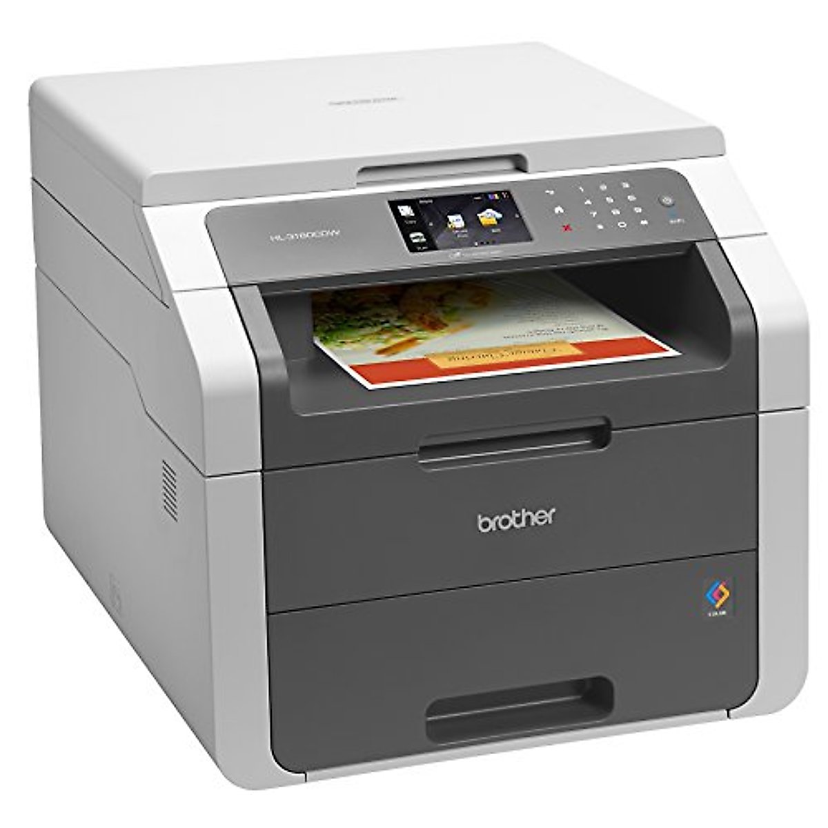 Brother Wireless Digital Color Printer with Convenience Copying and Scanning (HL-3180CDW), Amazon Dash Replenishment Ready