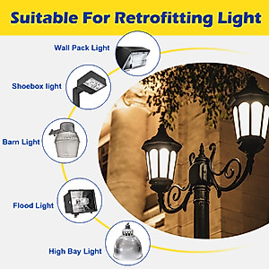 TJBB 2 Pack 100W Led Corn Cob Light Bulb, E26/E39 Base led Bulb (250-400W MH/HPS Replace) Indoor Outdoor Lighting for Garage Warehouse High Bay Parking Lot Wall Pack