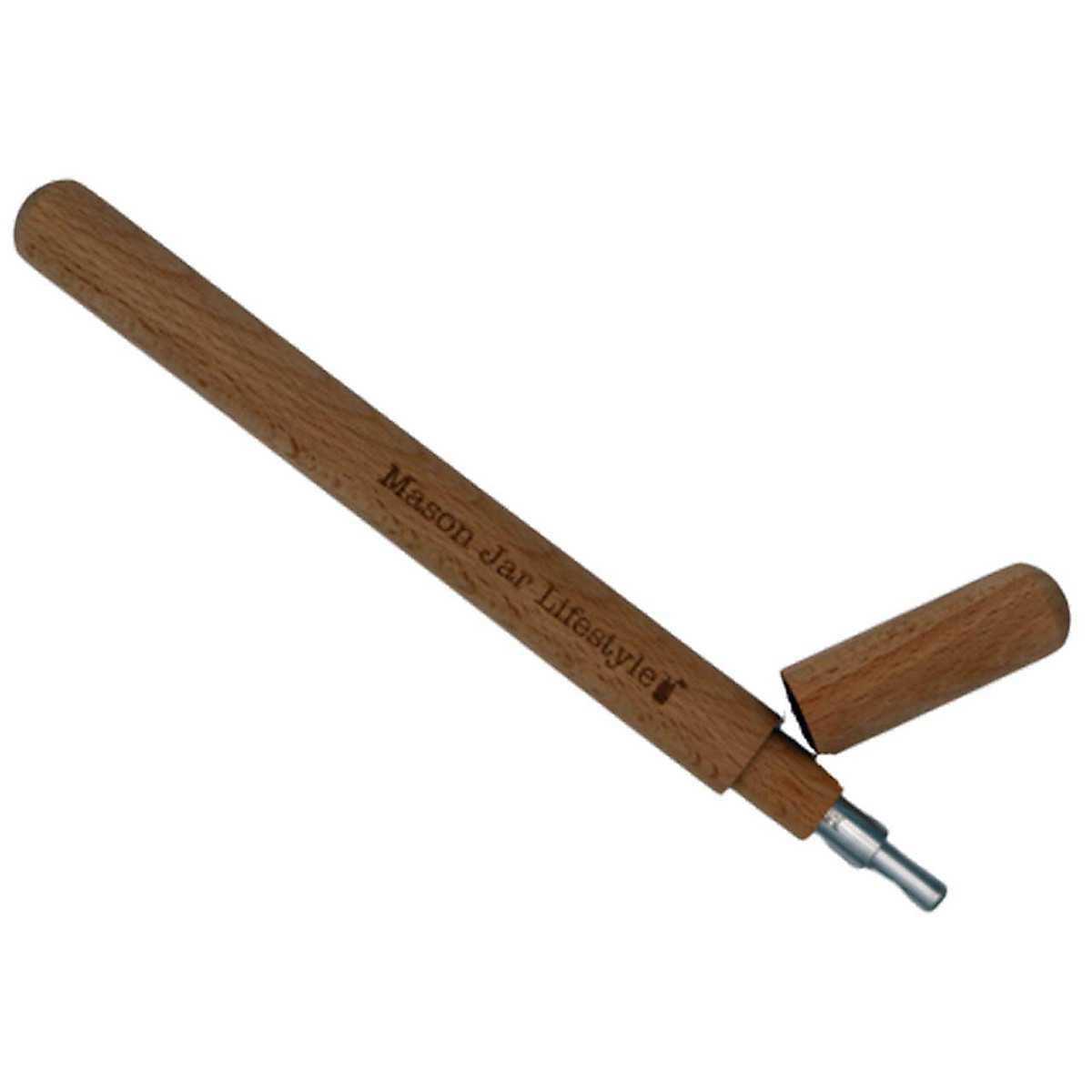 Wood Reusable Straw Carrying Case by Mason Jar Lifestyle - Fits Up To 10" Long and 12mm Wide Straws (3 Pack)