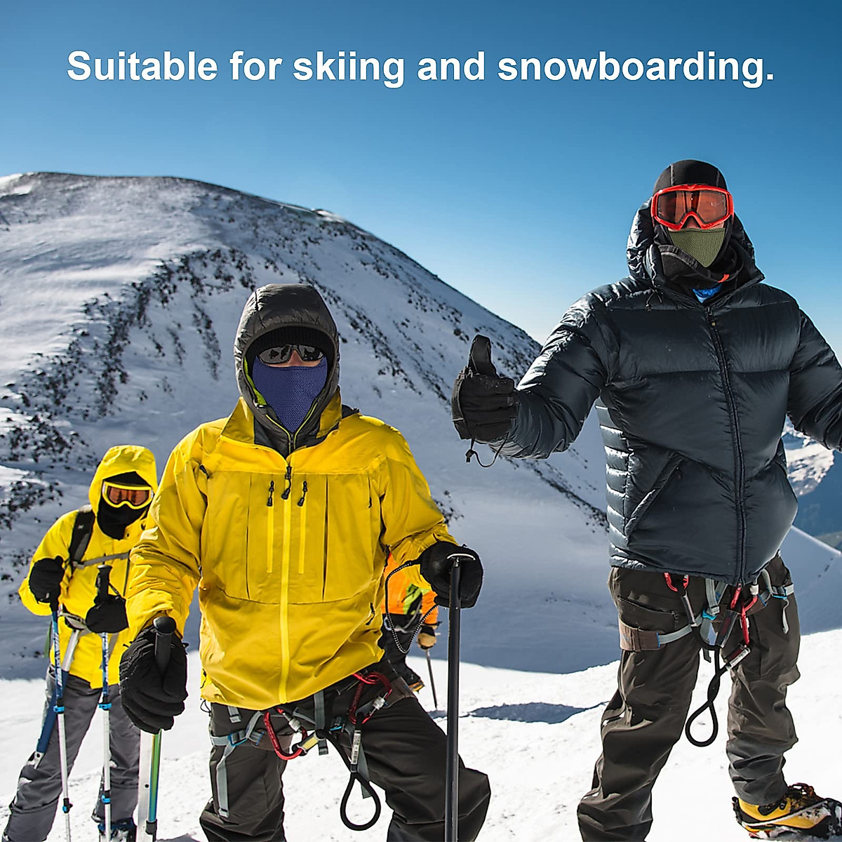 Sinseike Custom Embroidered Balaclava Face Mask,Personalized Ski Mask for Men Women,Custom Name Winter Scarf Mask (Personalized)