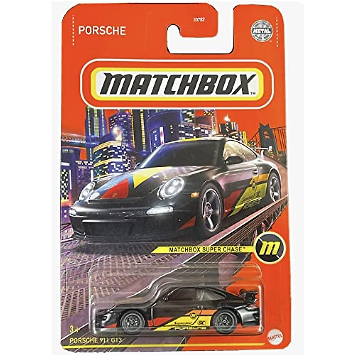 Matchbox 2023 Super Chase [Porsche 911 GT3] Black
