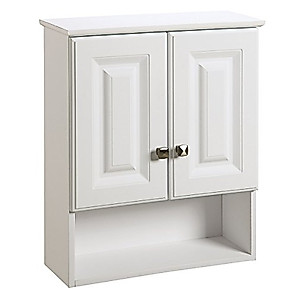 Design House Wyndham Bathroom Wall Cabinet 2-Door, 1-Shelf, 22 x 26, White