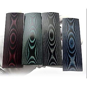 Aibote Micarta Knife Handle Material Slabs Knives Custom DIY Tool for Knife Making Blanks Blades (1pc(Black Red), 160X50X10MM)