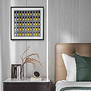 FOLKOR 12x12 Frame for Canvas Painting 0.6-0.8” Deep, 2 Pack Square Floater Frame for Canvas Prints, Floating frame for Wall Art Oil Painting Paint by Numbers Living Room Decor (Black)