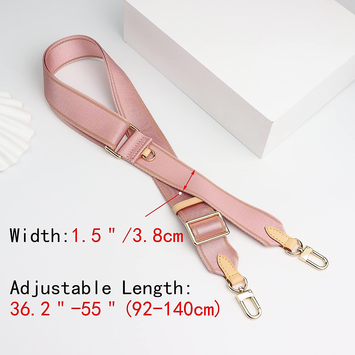 Multi Pochette Accessories Replacement Strap Crossbody Strap Adjustable Wide Canvas Strap for Shoulder Bags