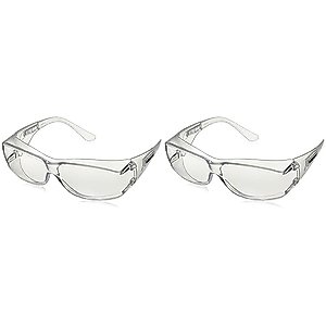 Elvex Delta Plus SG-57C Over Specs III Clear Safety Glasses, 1 Count (Pack of 1)