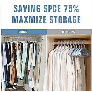 ELAORY Baby Hangers, Kids Hangers, 15 Pack Kids Velvet Hangers, Velvet Baby Hangers, 11 Inch Non Slip Hangers, Childrens Velvet Hangers, Baby Clothes Hangers for Shirts, Pants & Dresses (Gray)