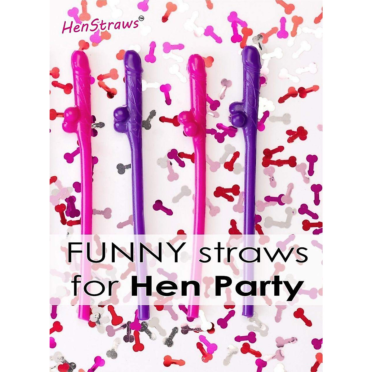 10 Bachelorette Party Straws, Bachelorette Party Decorations, Pennis Drinking Straws, Willy Straws, Hen Straws Naughty