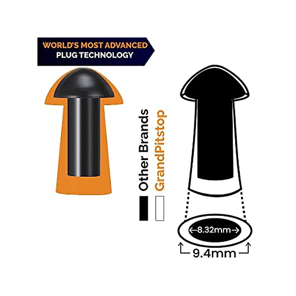 GRAND PITSTOP Tubeless Tire Puncture Repair kit - for Cars, Motorcycles- Spare Plugs (Gun PK + 15 Plugs)