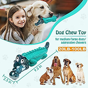 Dog Toys for Super Aggresive Chewers /Tough Dog Toys/Heavy Duty /Durable Toys for Large/Medium Dog, to Keep Them Busy (Blue)