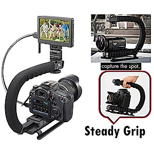 Camera Stabilizing Pro Grip Handle for Sony NEX-3N NEX-3NL NEX-5T NEX-5TL