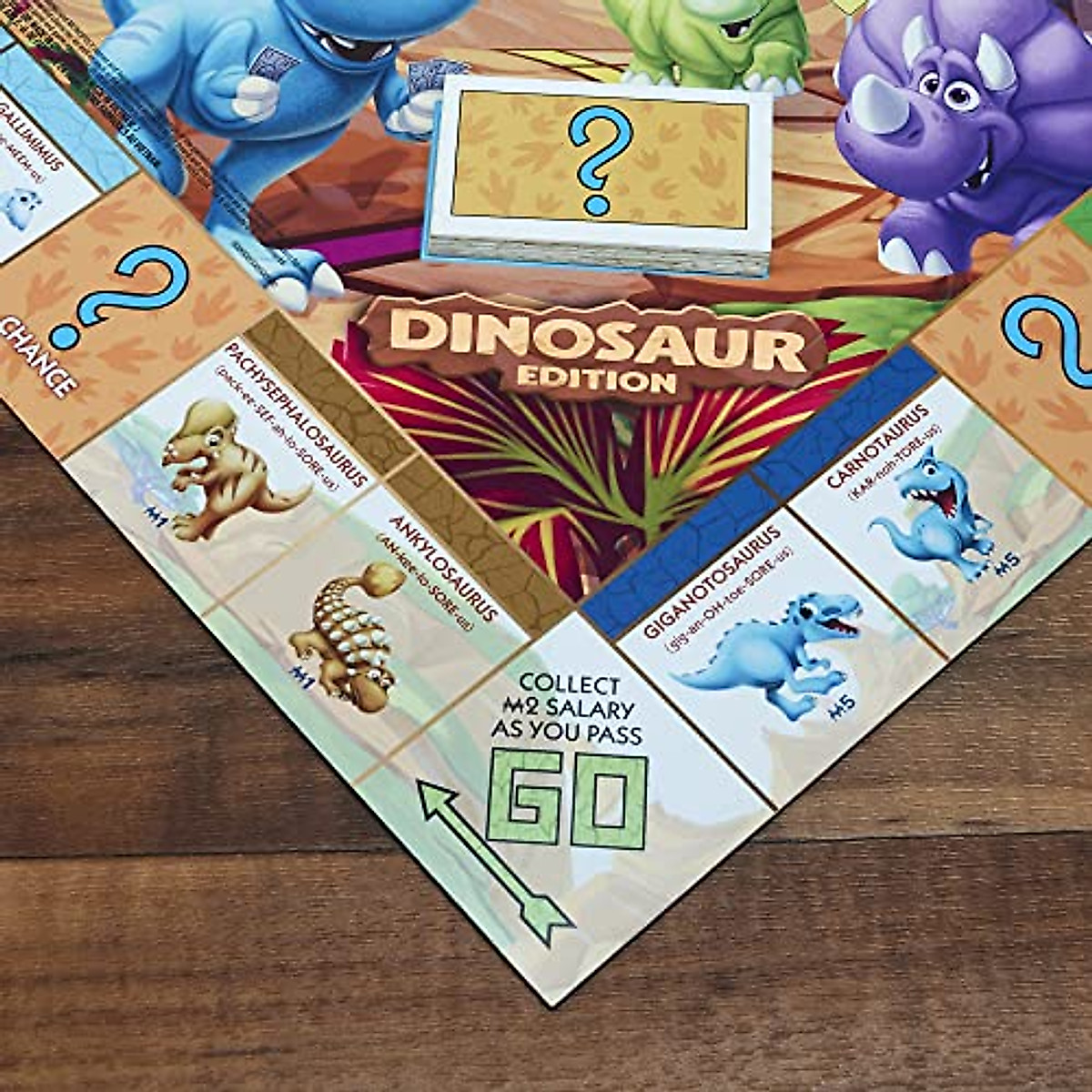 Hasbro Gaming Monopoly Junior Dinosaur Edition Board Game, 2-4 Players, with Dino-Themed Toy Tokens, Ages 5+ (Amazon Exclusive)