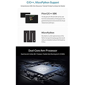 Waveshare RP2040 MCU Board with 1.28inch Round LCD Accelerometer and Gyroscope Sensor